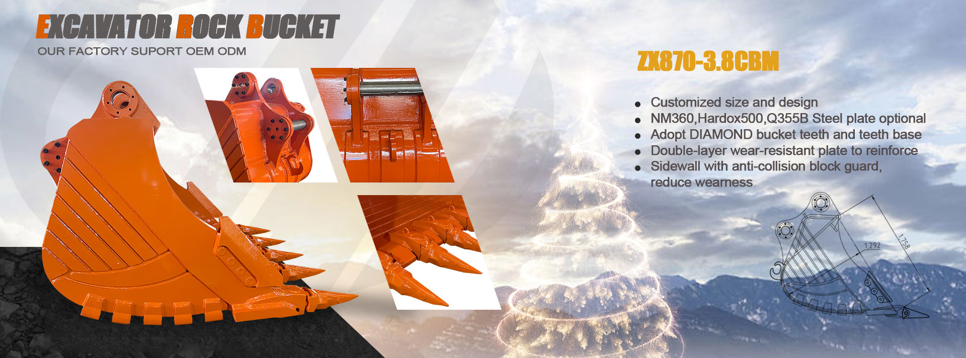 Quality Excavator Rock Bucket & Excavator Tilt Bucket factory from China
