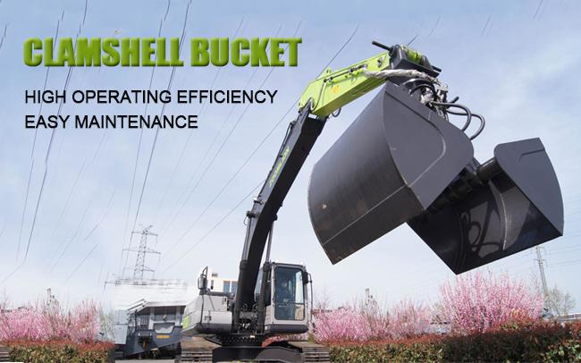 Kobelco Mini Excavator Clamshell Bucket For Construction CAT320