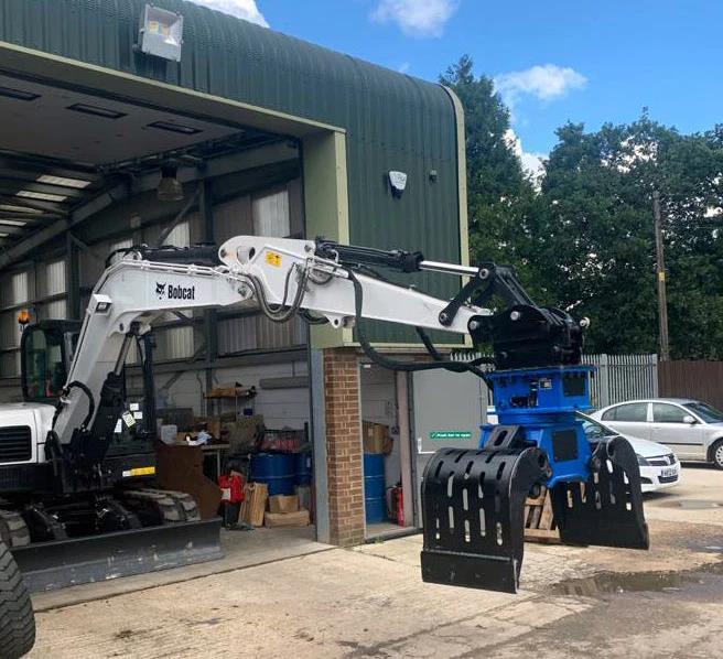 Hydraulic Rotary Excavator Selector Sorting Grab for 7-10 Ton Excavator