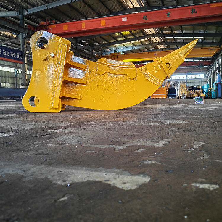 Yellow Color Bobcat Excavator Ripper Attachment For Heavy Duty Construction