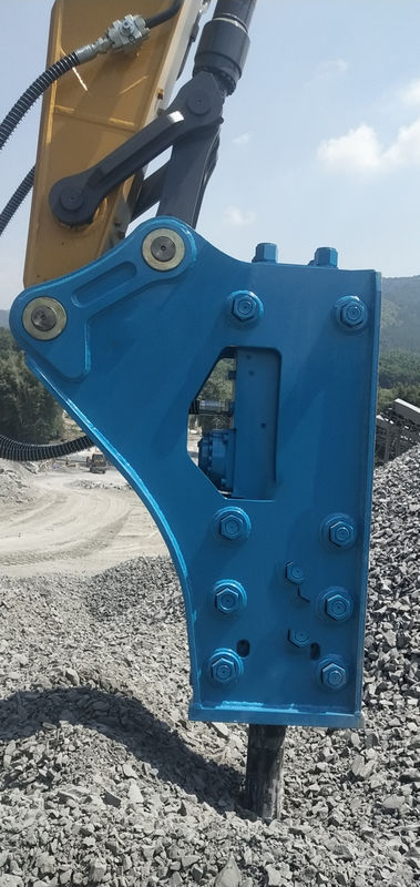 Triangle Mini Excavator Rock Breaker , Right Angle Hydraulic Rock Hammer