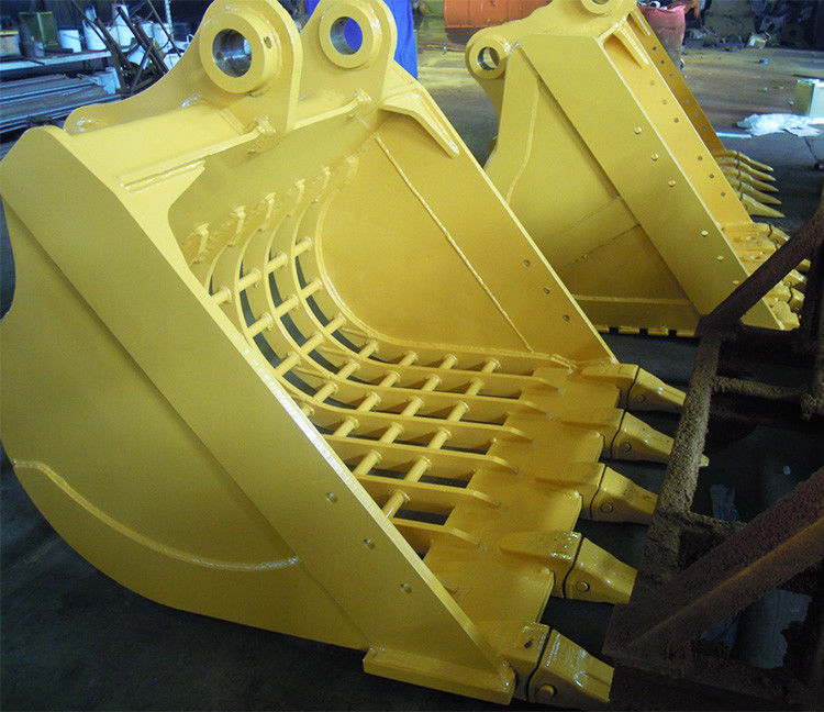 1.4 Cbm Excavator Skeleton Bucket , Rock Screening Bucket For Excavator ...
