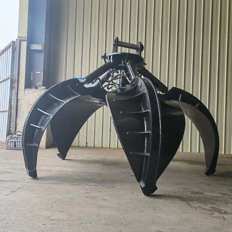 Orange Peel Hydraulic Grabs For Excavators Truck Crane Material Handling