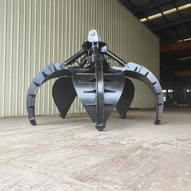 Orange Peel Hydraulic Grabs For Excavators Truck Crane Material Handling