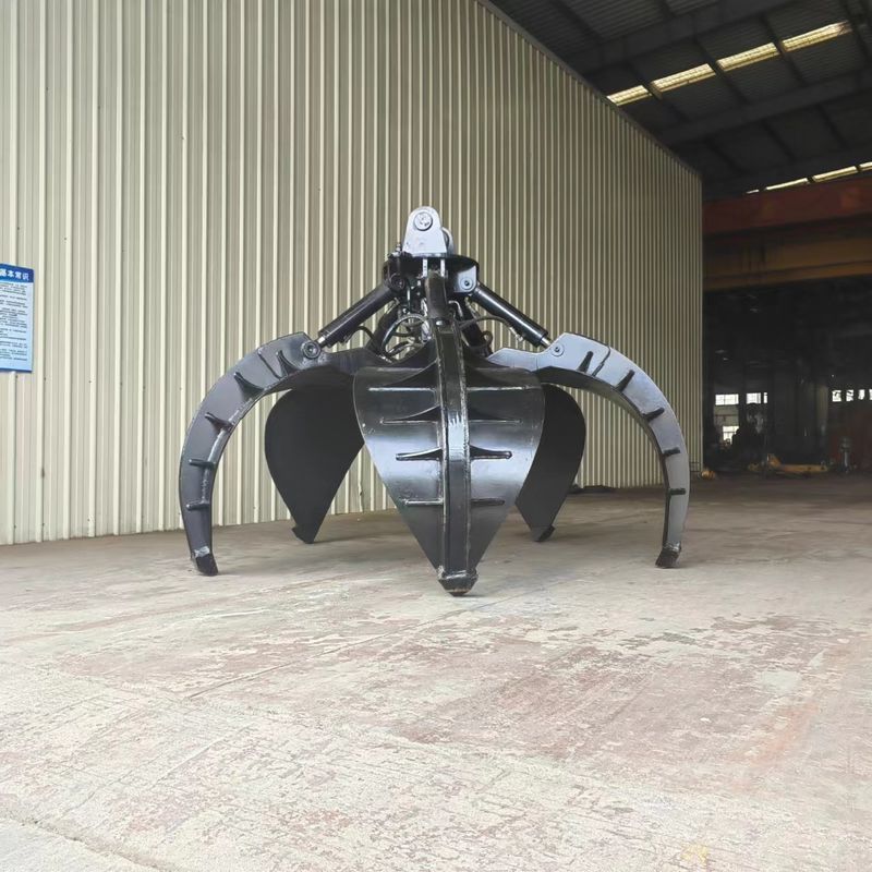 Orange Peel Hydraulic Grabs For Excavators Truck Crane Material Handling