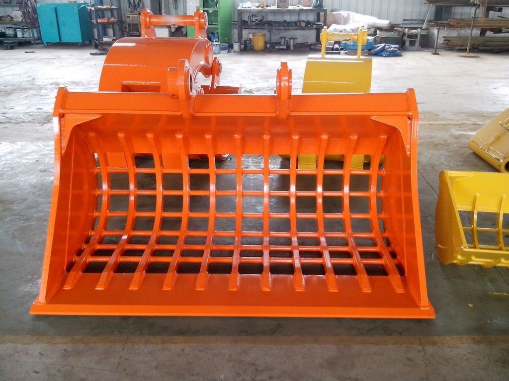 Rock Sand Screening Excavator Sieve Bucket 20 Ton For Cat Komatsu Kato