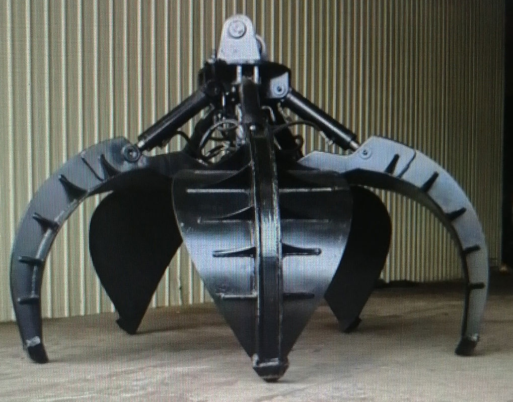 Q355B Scrap Grab Bucket Orange Peel Grapple For Hydraulic Excavator Waste Handling