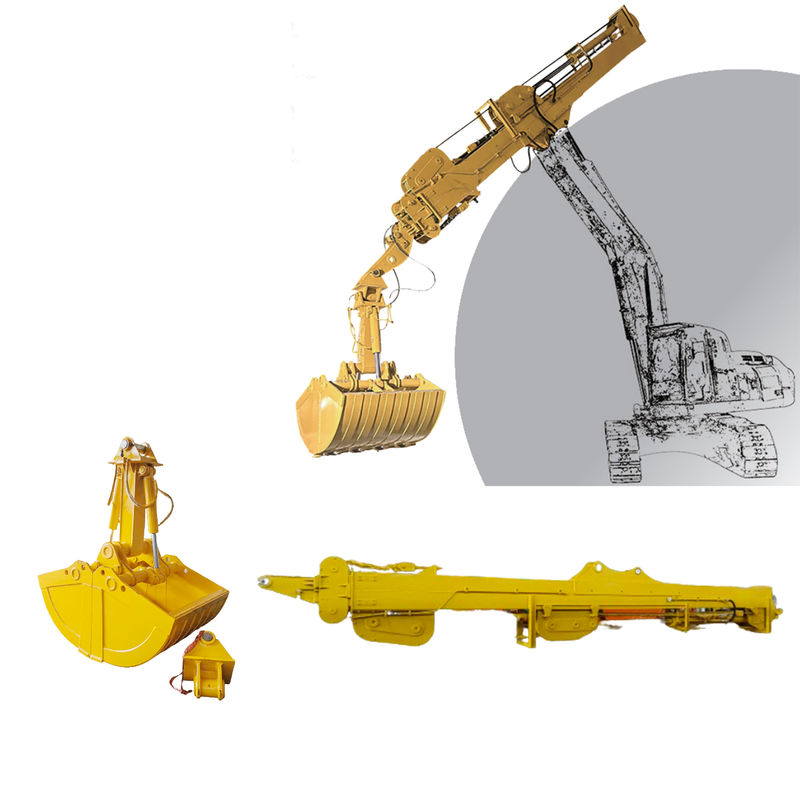 Long Boom Excavator Telescopic Arm Dipper Stick 28m Telescopic Boom Arm ...